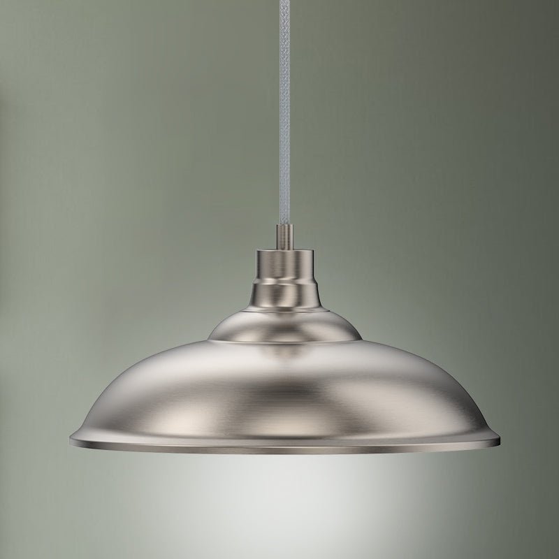 1-Light Industrial Style Pendant Light Fixture, Trumpet Shape, E26 Base ...