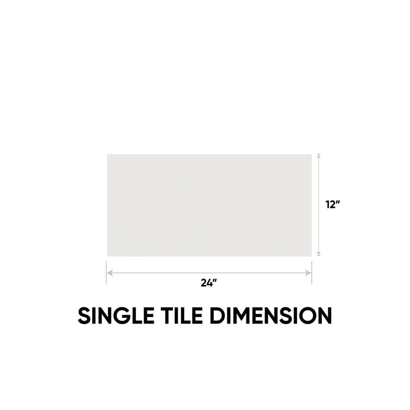 12 x 24 in Prima True White Matte Rectified Glazed Porcelain Tile ...