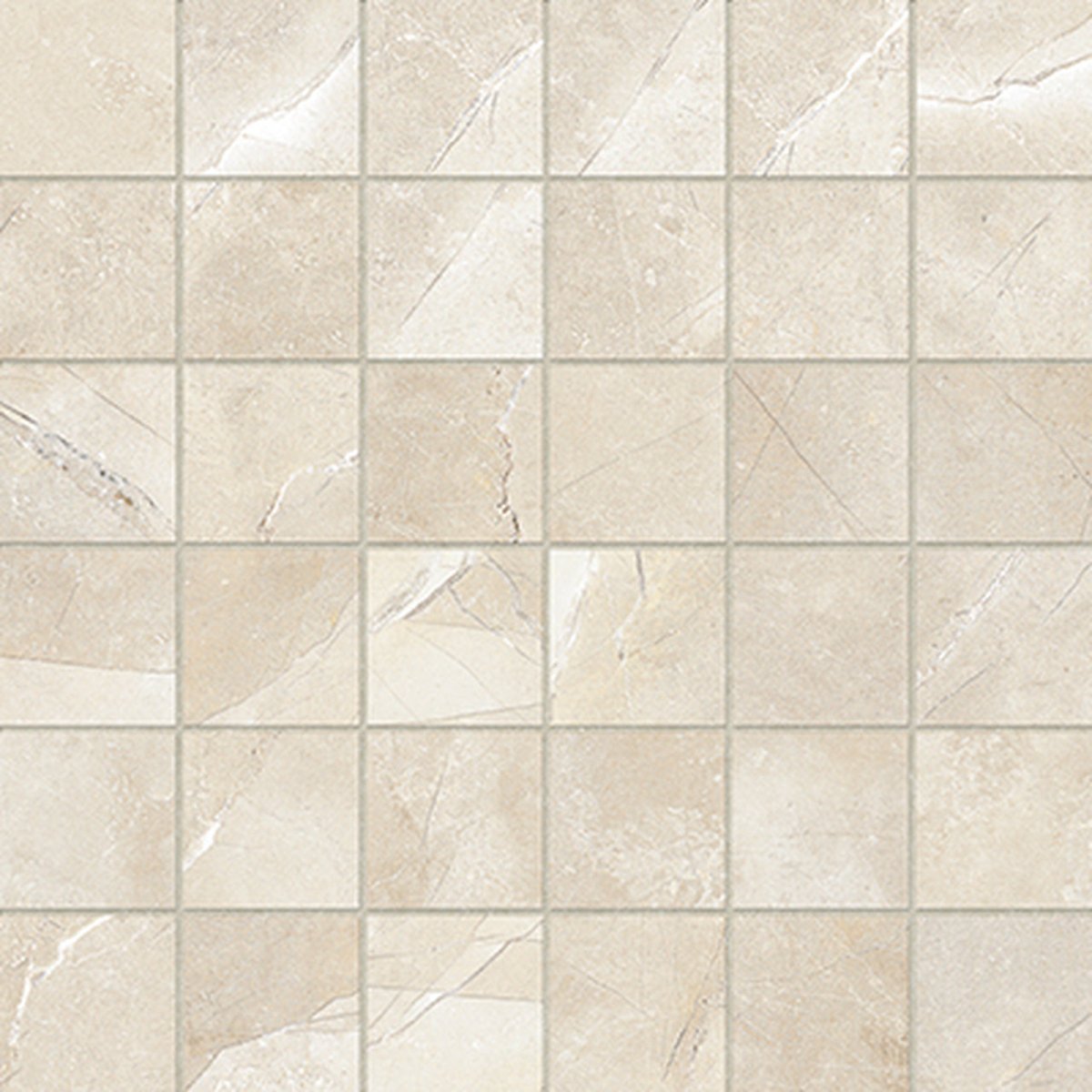 2 X 2 In Classic Pulpis Ivory Matte Glazed Porcelain Mosaic | BUILDMYPLACE