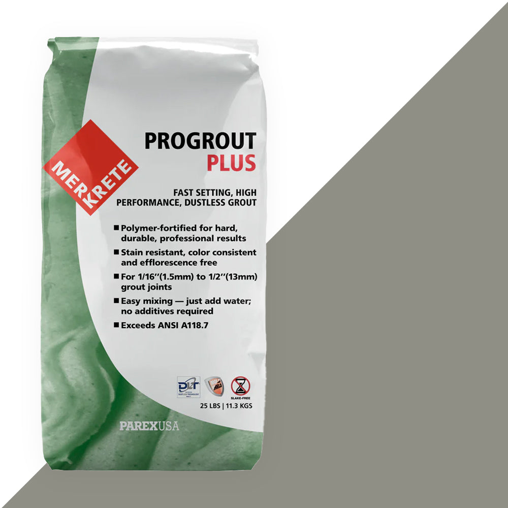 Merkrete ProGrout Plus Natural Gray Sanded Grout 25 lb. - BUILDMYPLACE