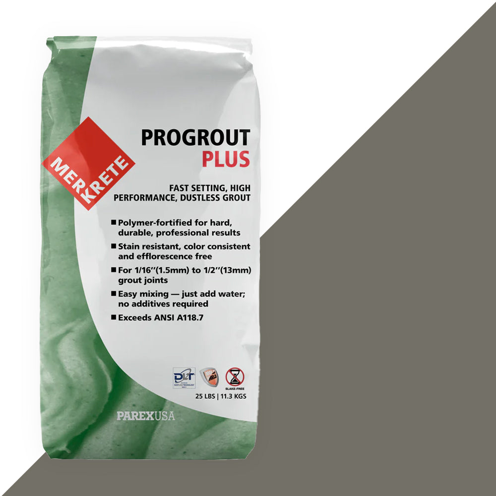 Merkrete ProGrout Plus True Taupe Sanded Grout 25 lb. - BUILDMYPLACE