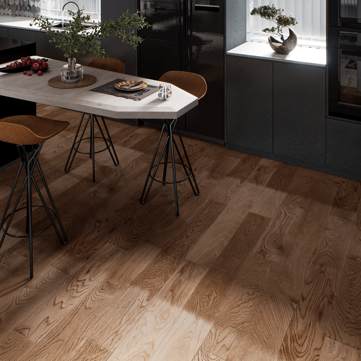 3" Solid Oak Floor, Natural Oak - 20.93 SQ FT/BOX | BUILDMYPLACE