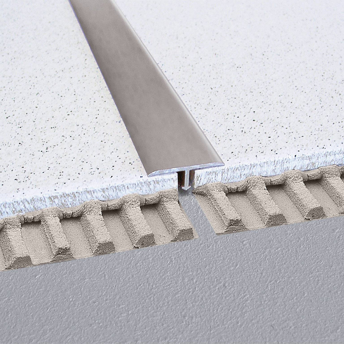 T Floor Transition Profile - Tile trim - 1 in - Aluminum Nickel ...