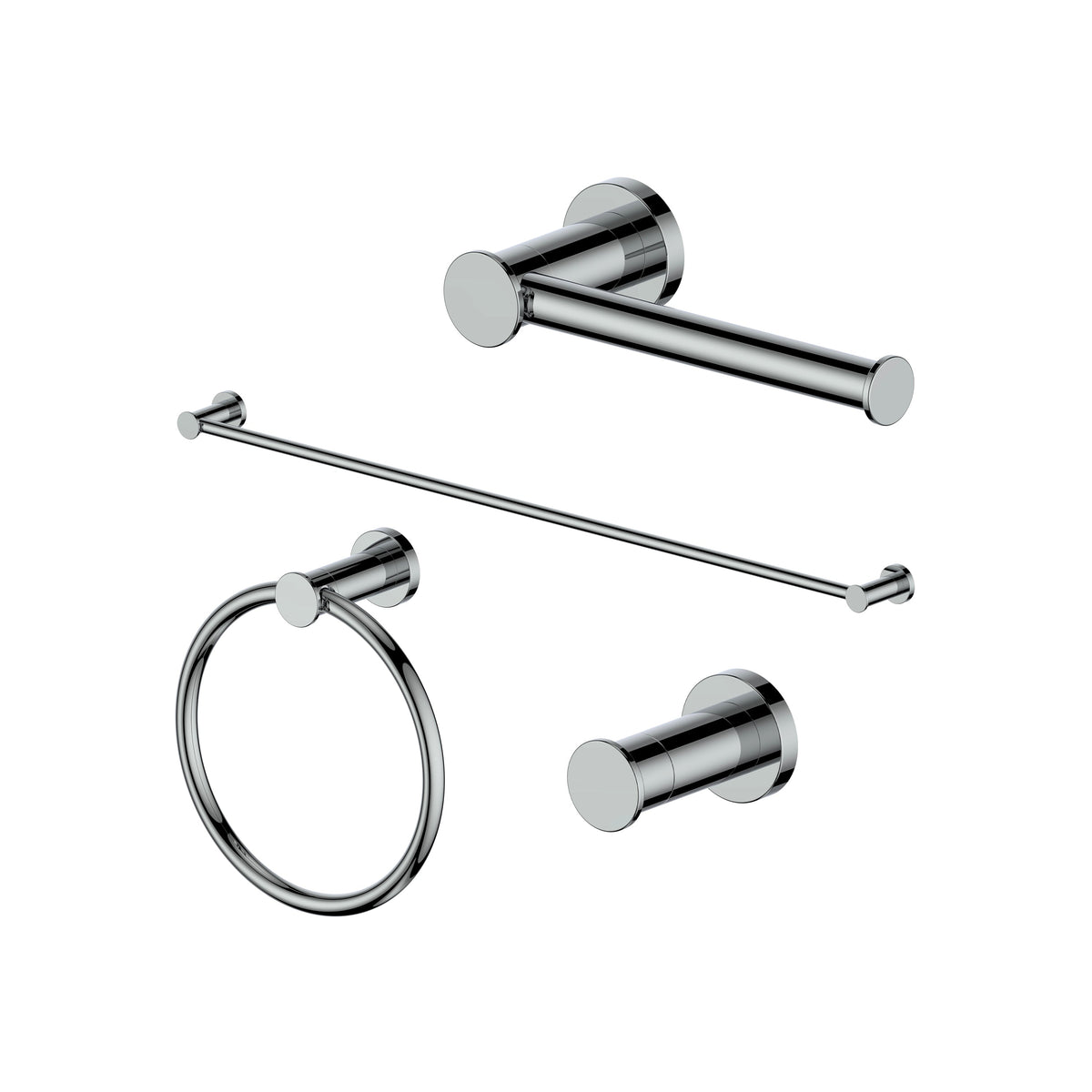 ZLINE Emerald Bay Bathroom Accessories Package with Towel Rail, Hook ...