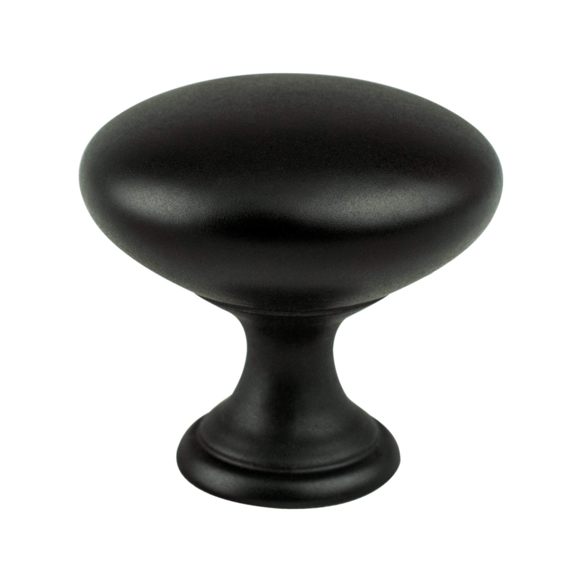 Traditional Advantage One Matte Black Round Knob – BUILDMYPLACE