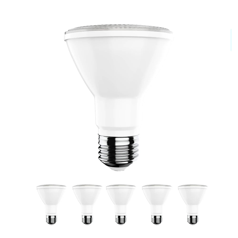 PAR20 LED 8W Light Bulbs - 5000K Dimmable - 525 Lumens - E26 Base ...