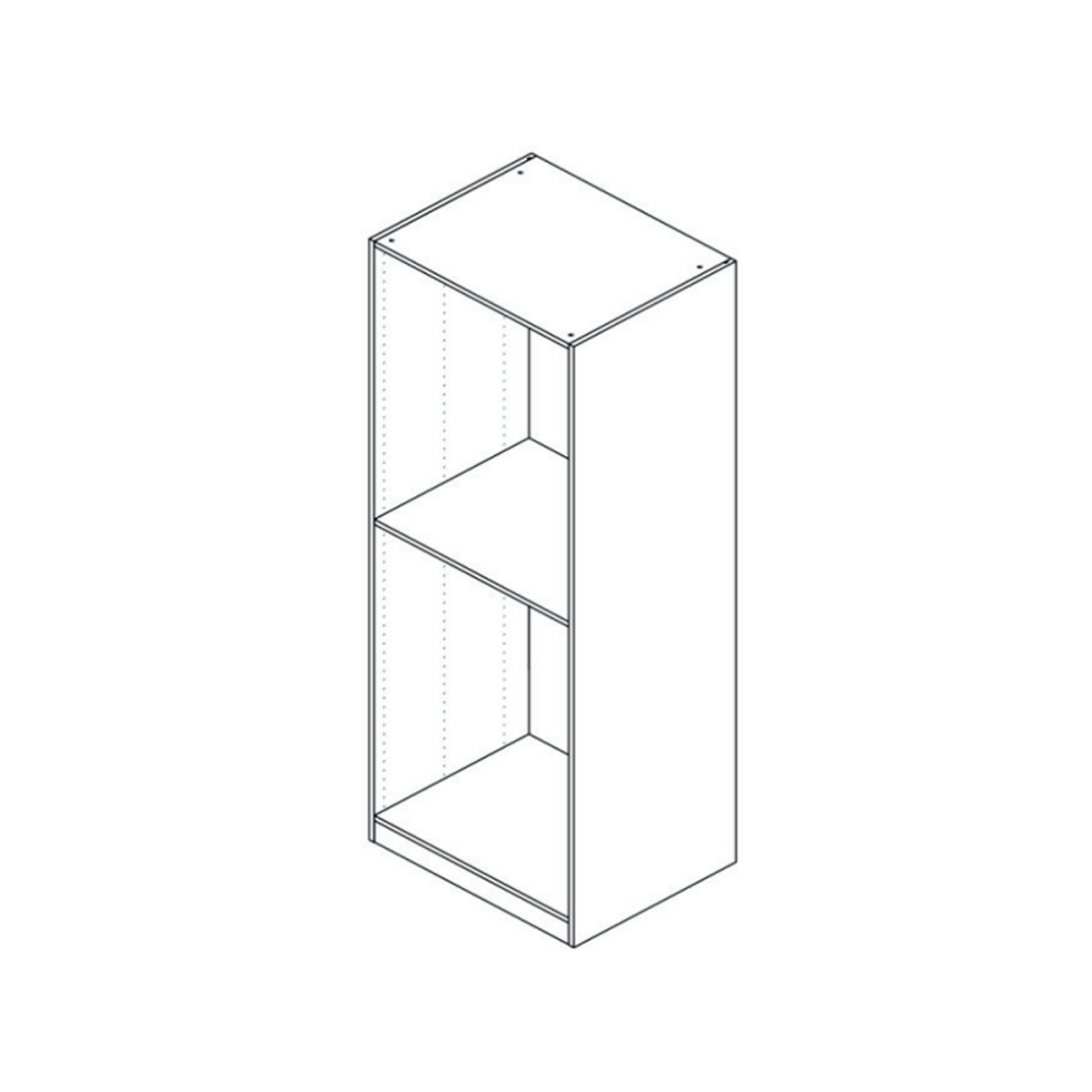 Kansas Oak Closets - 15" Base Closet - 15" Width x 84" Height x 25" De ...