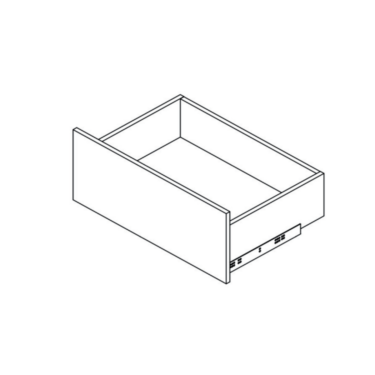 Premium White Closets - 24" front height drawer (20" D) - 24" Width x ...