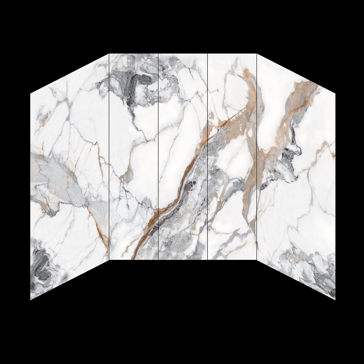 Ivanees 60"W x 32"D x 84"H - Oro Polished Shower Wall System (5-Piece ...