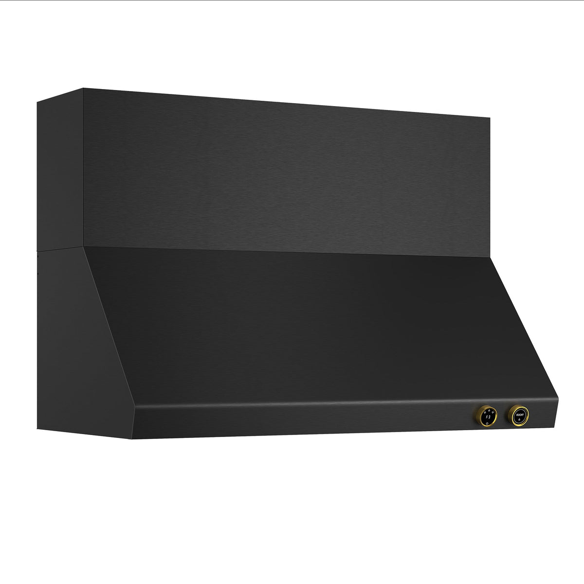 48 in. 900 1200 CFM Ducted Wall Mount Range Hood in Titanium Stainless ...