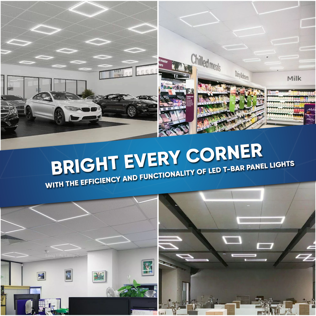 2x4 FT LED T-Bar Panel Light, 40W/50W/60W Wattage Adjustable, 3000K/40