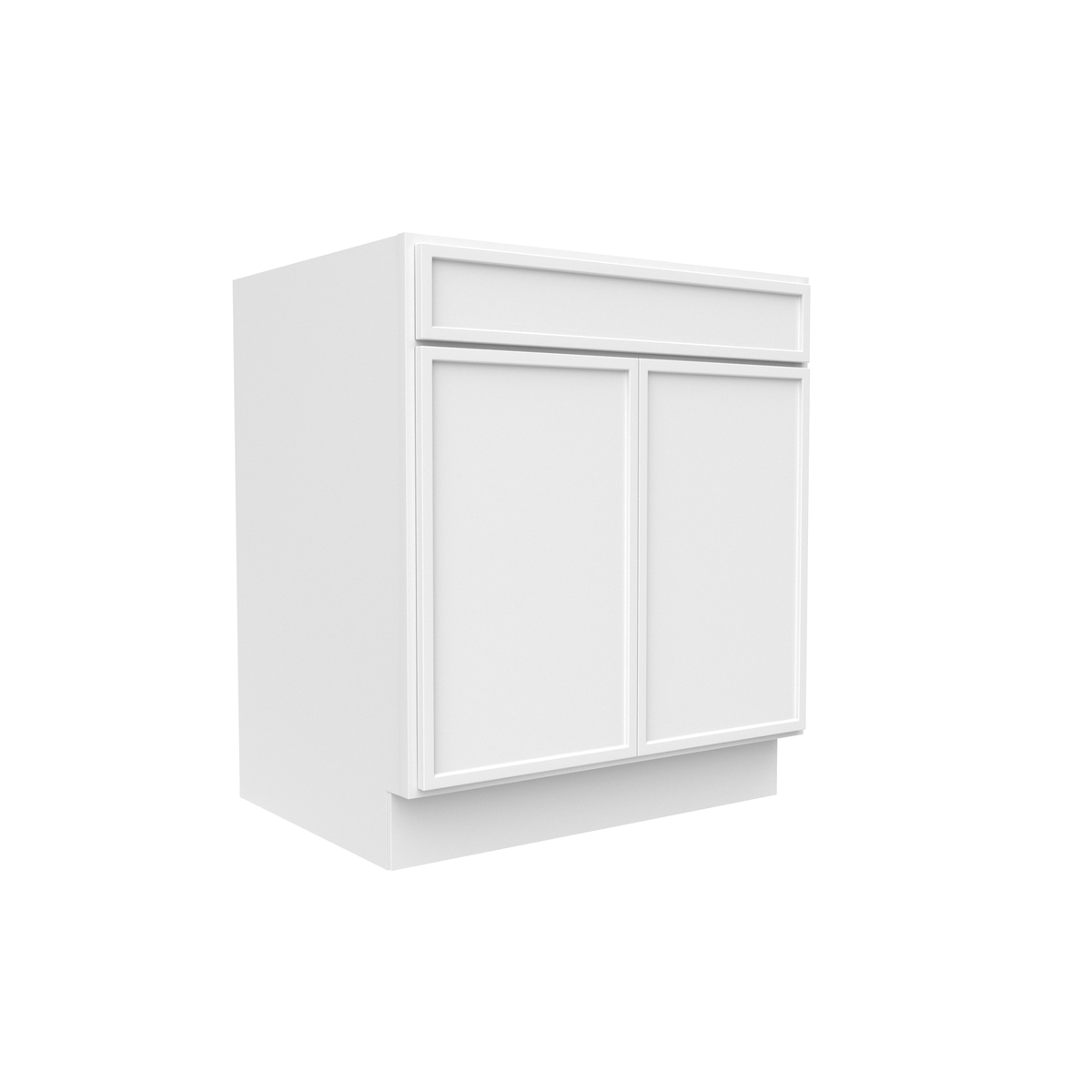 RTA - Slim Shaker Oatmeal - Sink Base Cabinets - 30"W x 34.5"H x 24"D ...