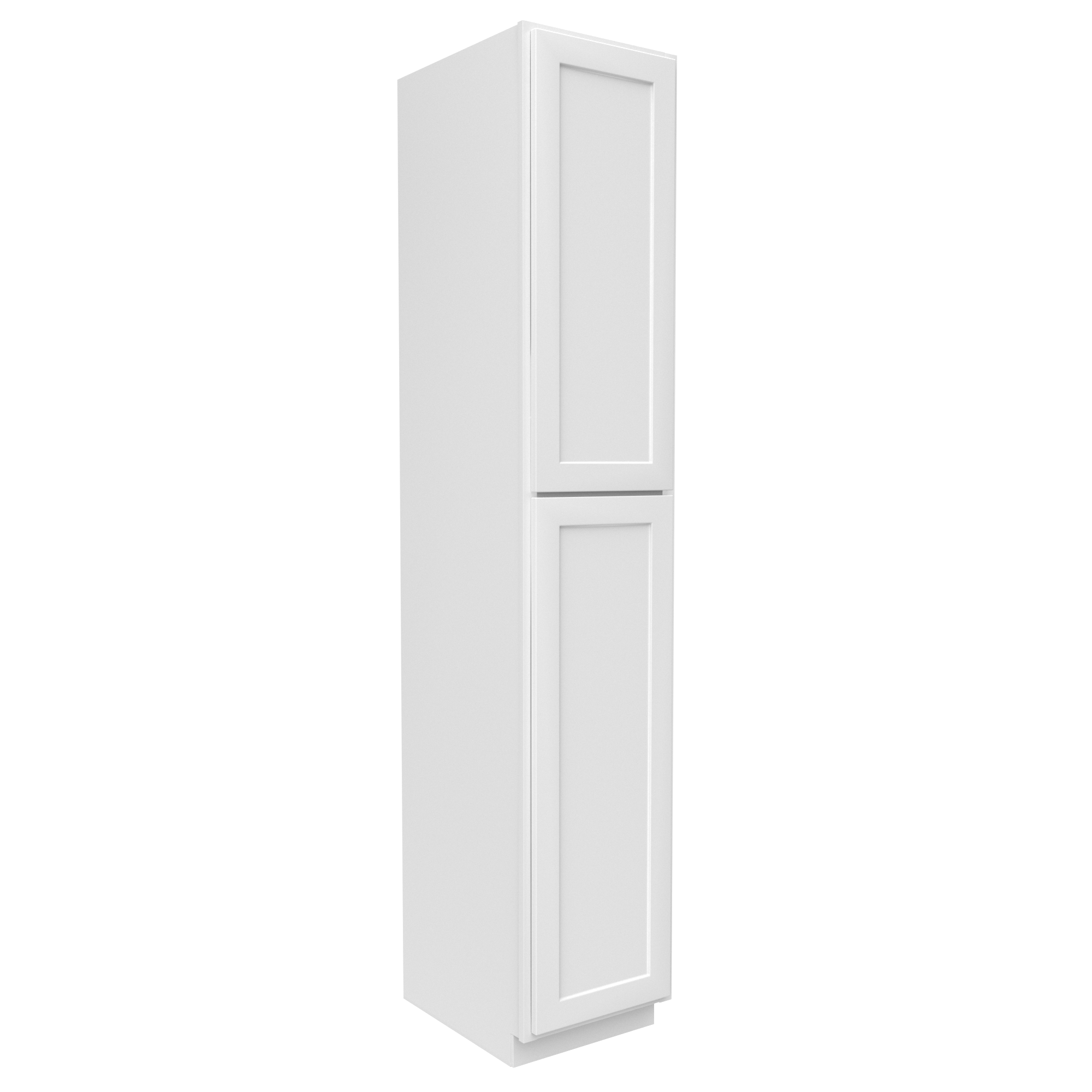 RTA - Slim Shaker Oatmeal - Single Door Pantry Cabinets - 18"W x 96"H x ...