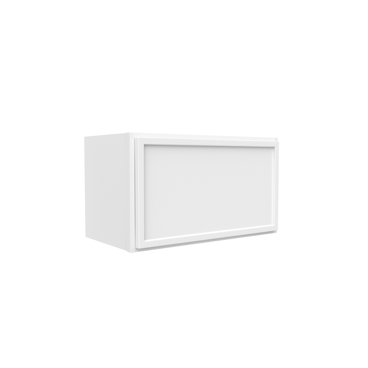 RTA - Slim Shaker Oatmeal - Single Door Wall Cabinets - 21"W x 12"H x ...
