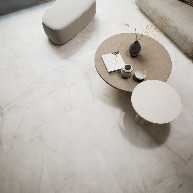 Ice Onyx 24 in. x 48 in. x 8.5 mm Polished Porcelain Floor and Wall ...