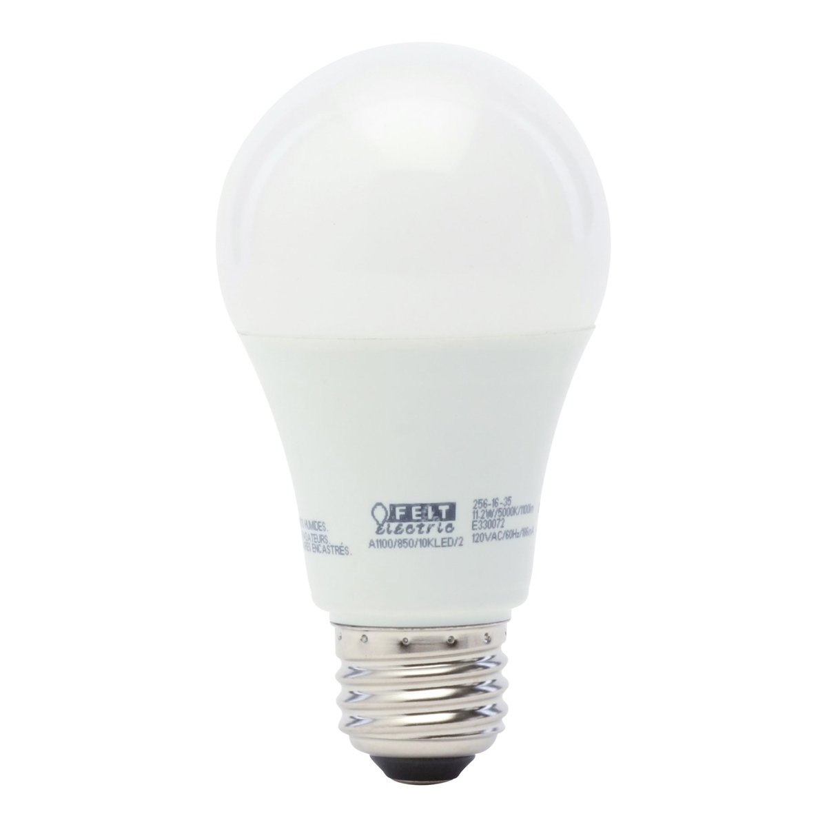 A19 LED Bulbs, 15 Watts, E26, 800 Lumen, frosted, 5000K, Non-Dimmable ...