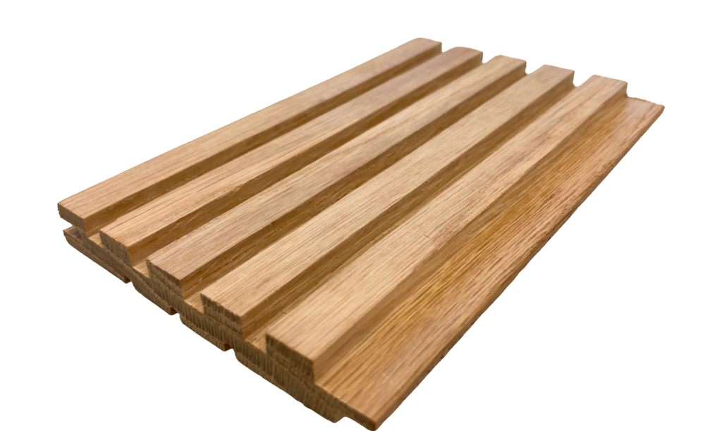 Riva Cladding - Narrow slat - Chrystal- White Oak - 10 sf per box ...