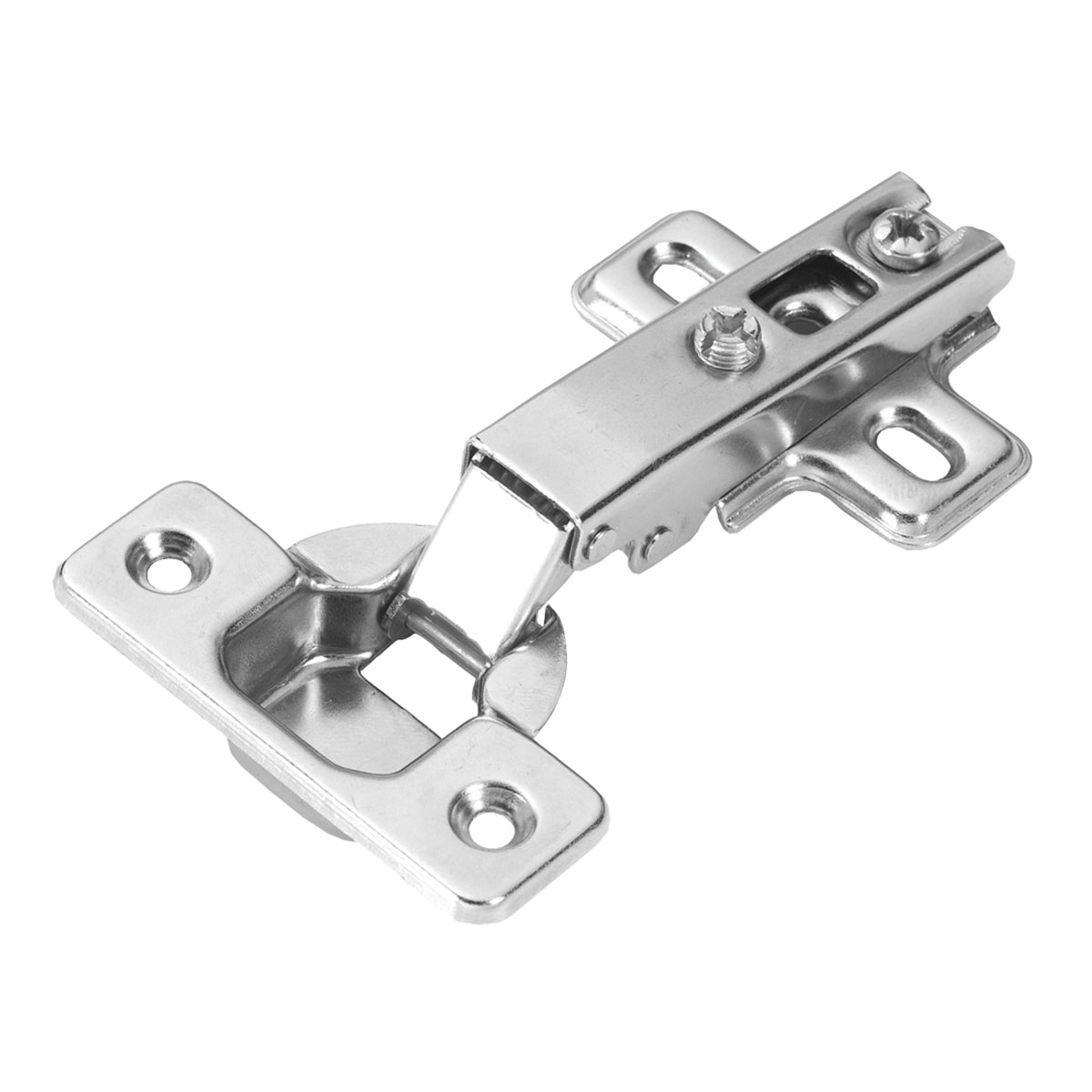 Concealed Hinge Full Overlay Frameless Self-Close in Polished Nickel ...