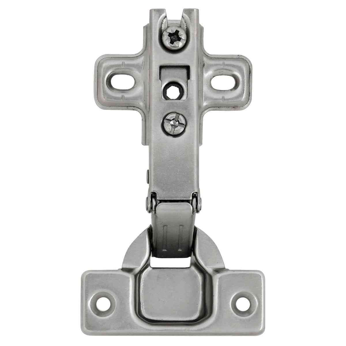 Concealed Hinge Full Overlay Frameless Self-Close in Polished Nickel ...