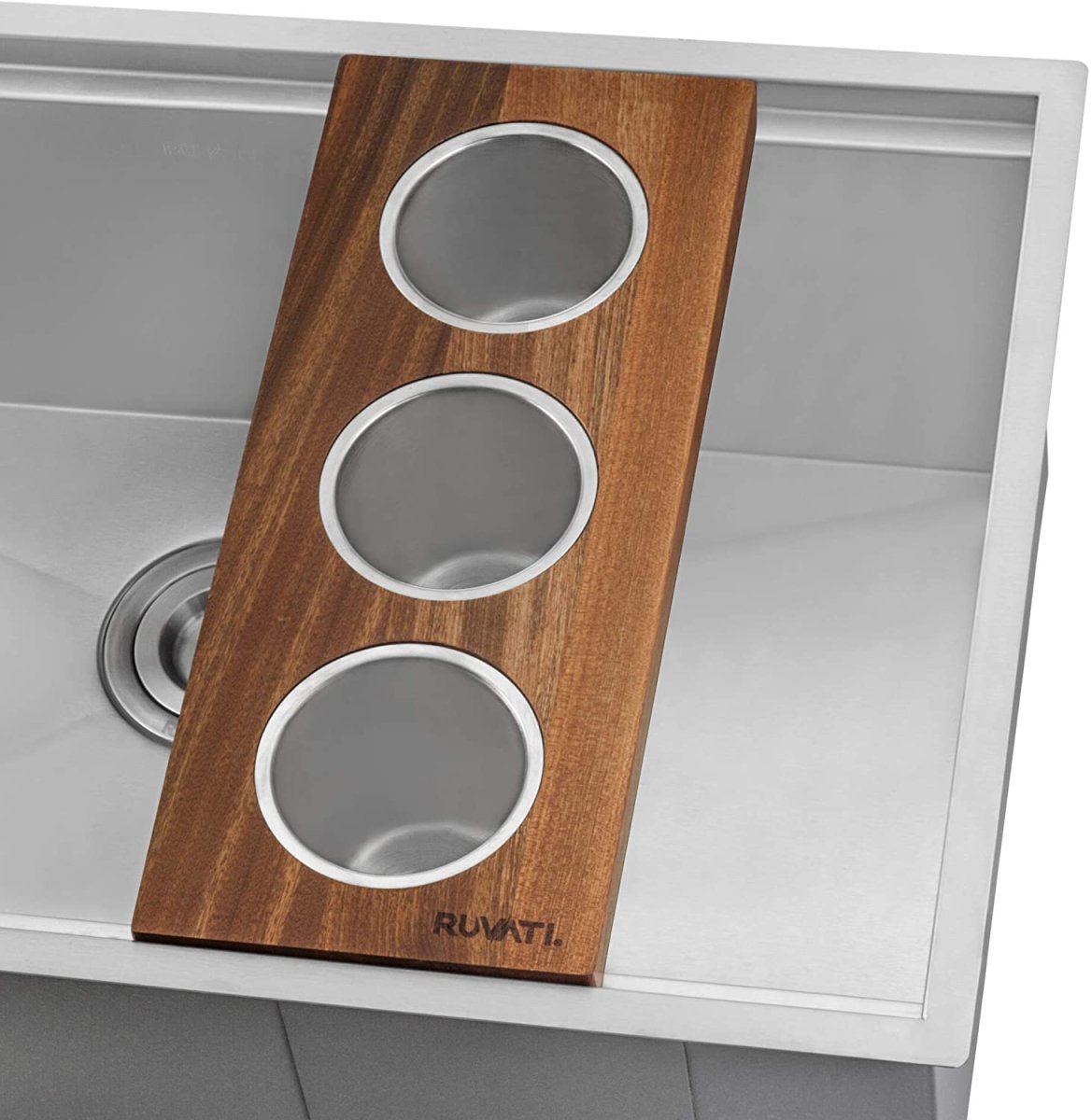 Condiment Tray 3 Bowl Serving Board for Workstation Sinks (complete set ...