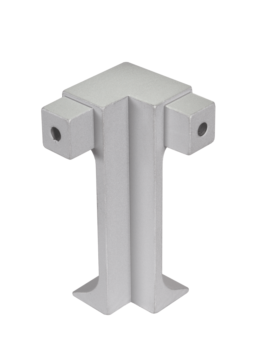 Construct LED Illuminable skirting External corner Silver Anodized ...