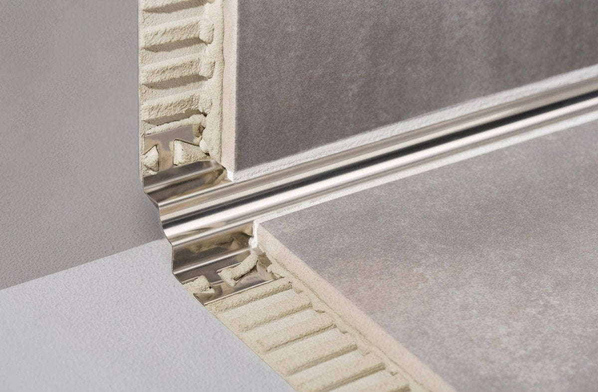 DURACOVE DB Round edge trim 1/2 in - Stainless Steel - Natural - Tile ...