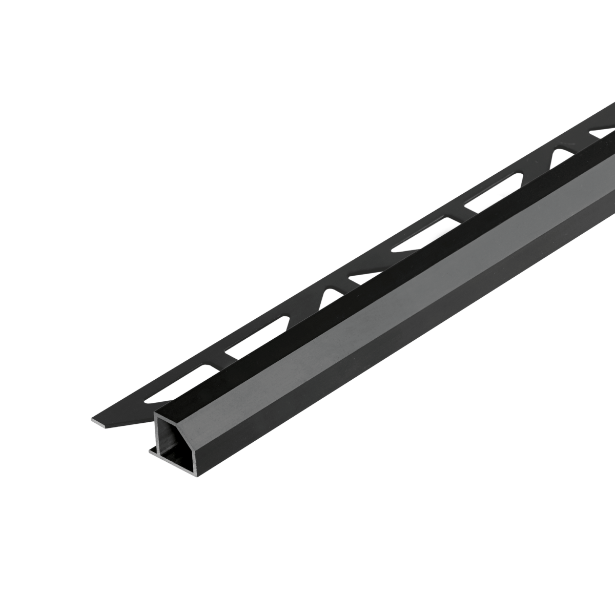 Duraplus Diamond edge profile - Tile trim - 7/16 - Matte Black Aluminum ...