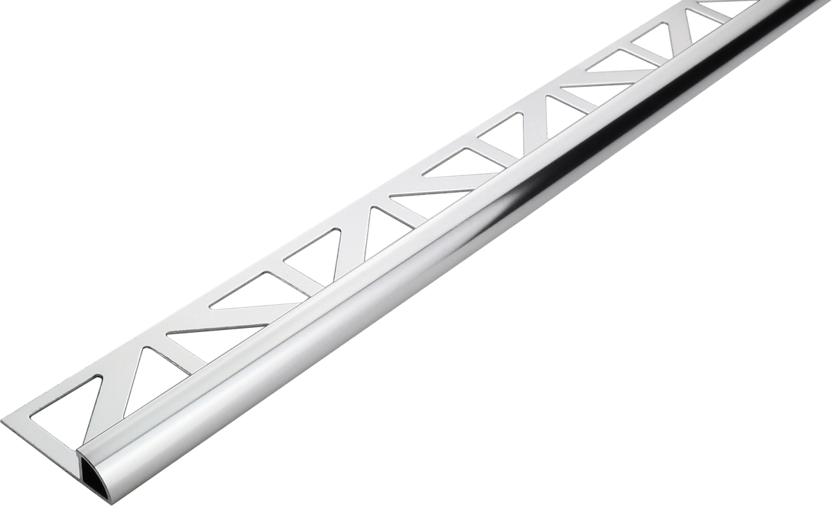 Durondell Aluminum Round Edge profile - Tile trim - 5/16 - Silver High ...