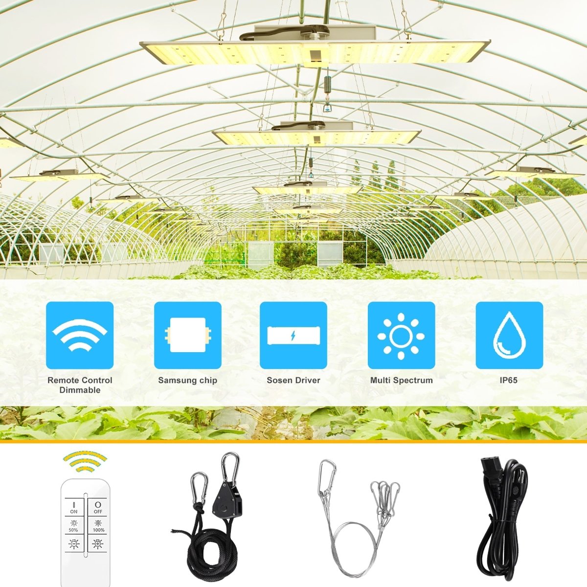 Full Spectrum LED Grow Light 2000W with UV/IR , Indoor Growing Lamp for ...