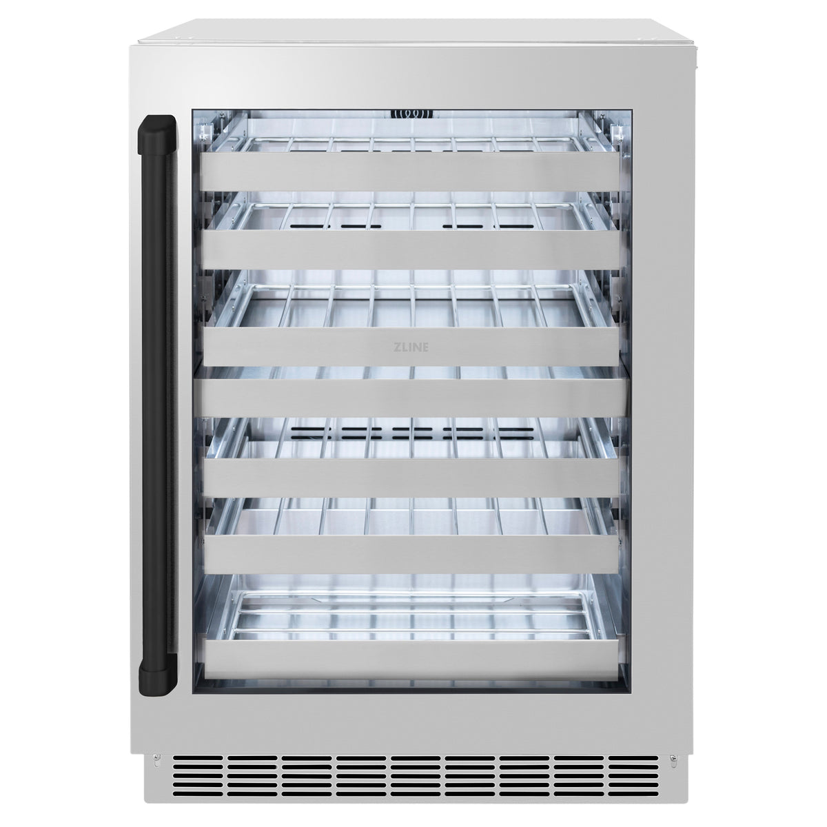 ZLINE 24 In. Touchstone Wine Cooler with Stainless Steel Glass Door an ...