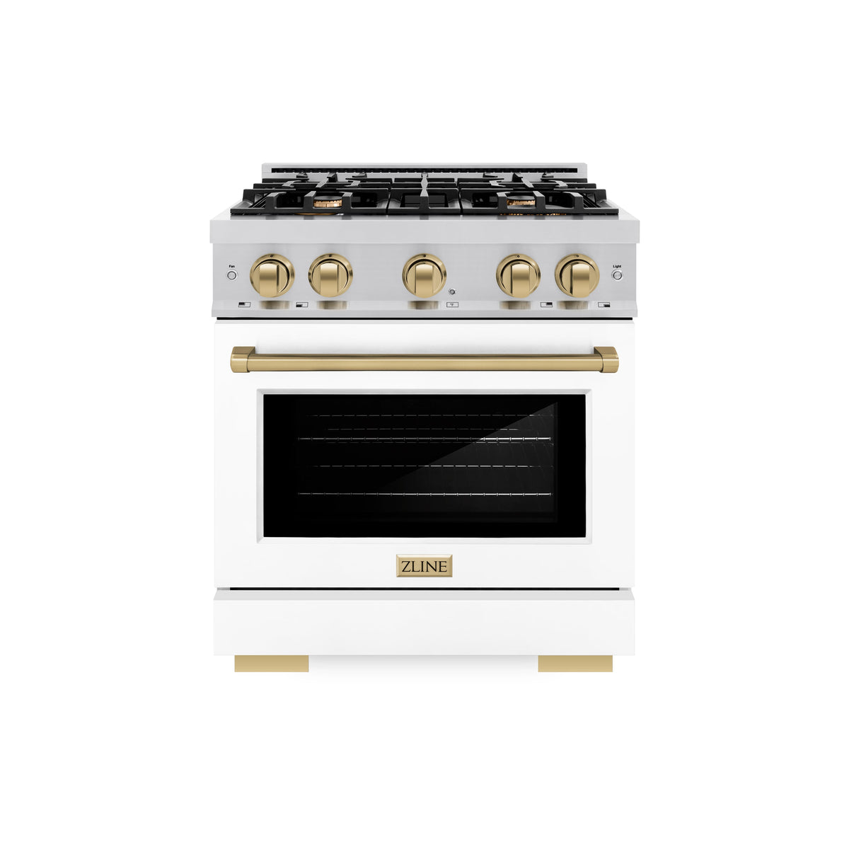 ZLINE Autograph Edition 30 in. 4.2 cu. ft. Select Gas Range with 4 Bur ...
