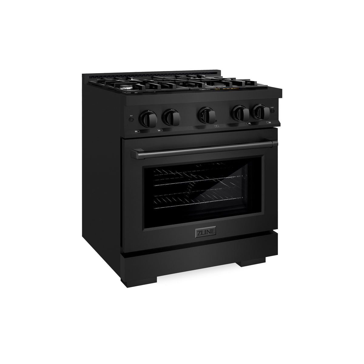 ZLINE 30 in. 4.2 cu. ft. Select Gas Range with 4 Burner Cooktop and Co ...