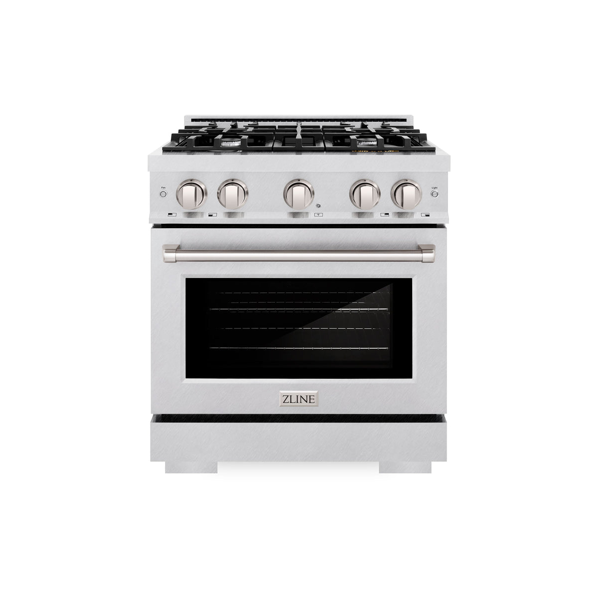 ZLINE 30 in. 4.2 cu. ft. Select Gas Range with 4 Burner Cooktop and Co ...