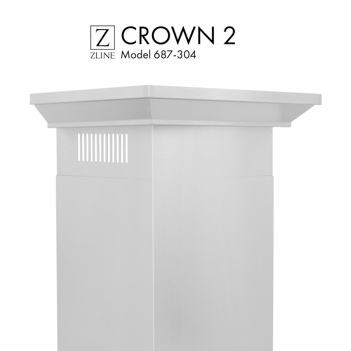 ZLINE Crown Molding Profile 2 for Wall Mount Range Hood (CM2-687-304 ...