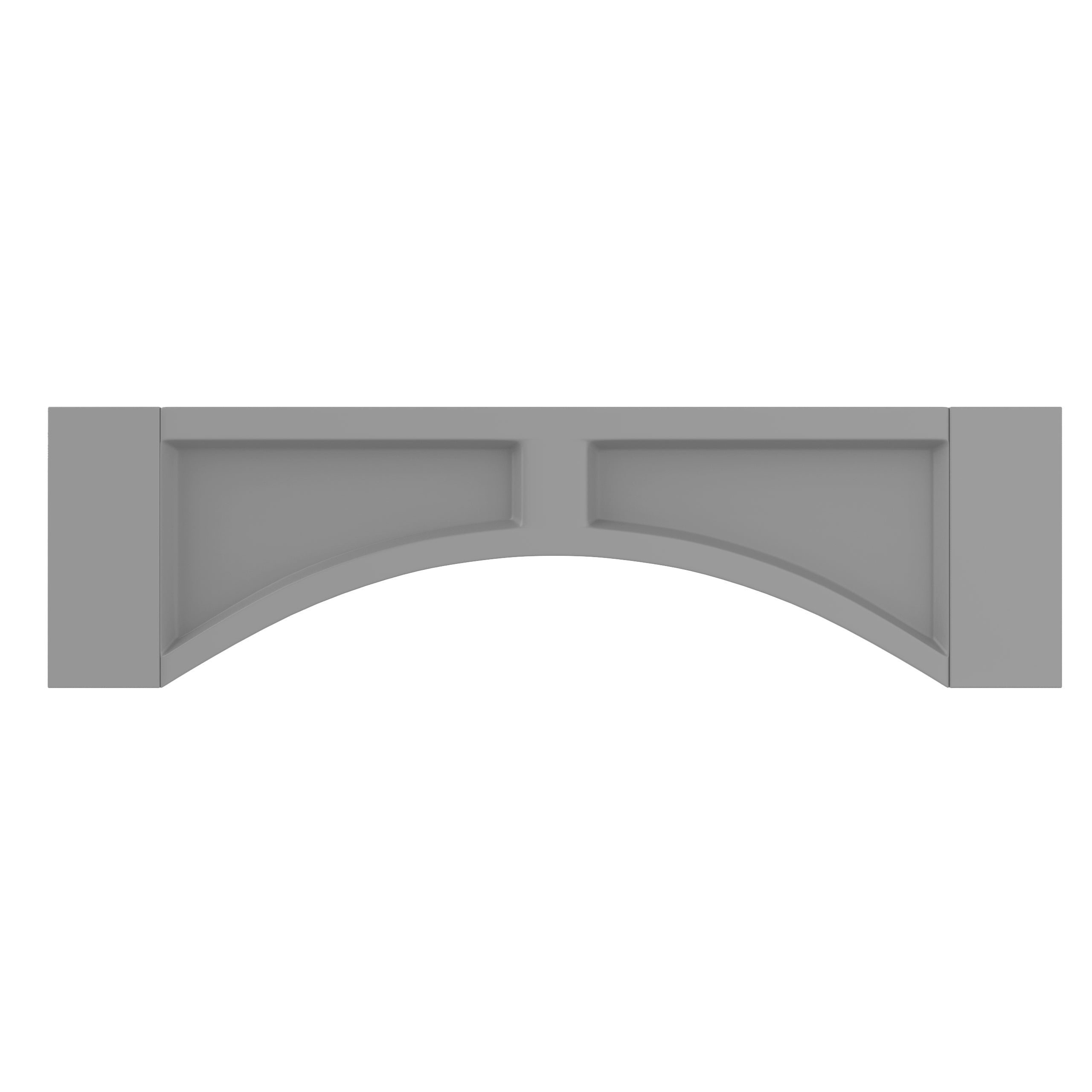 RTA - Elegant Dove - Arched Valance - Raised Panel | 42"W x 10"H ...