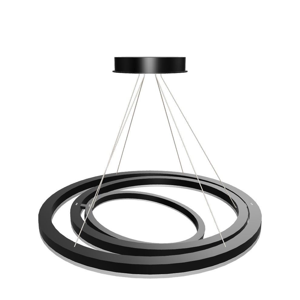 LED Pendant Light Fixture, Round, Dimmable, 3000K (Warm White), Matte