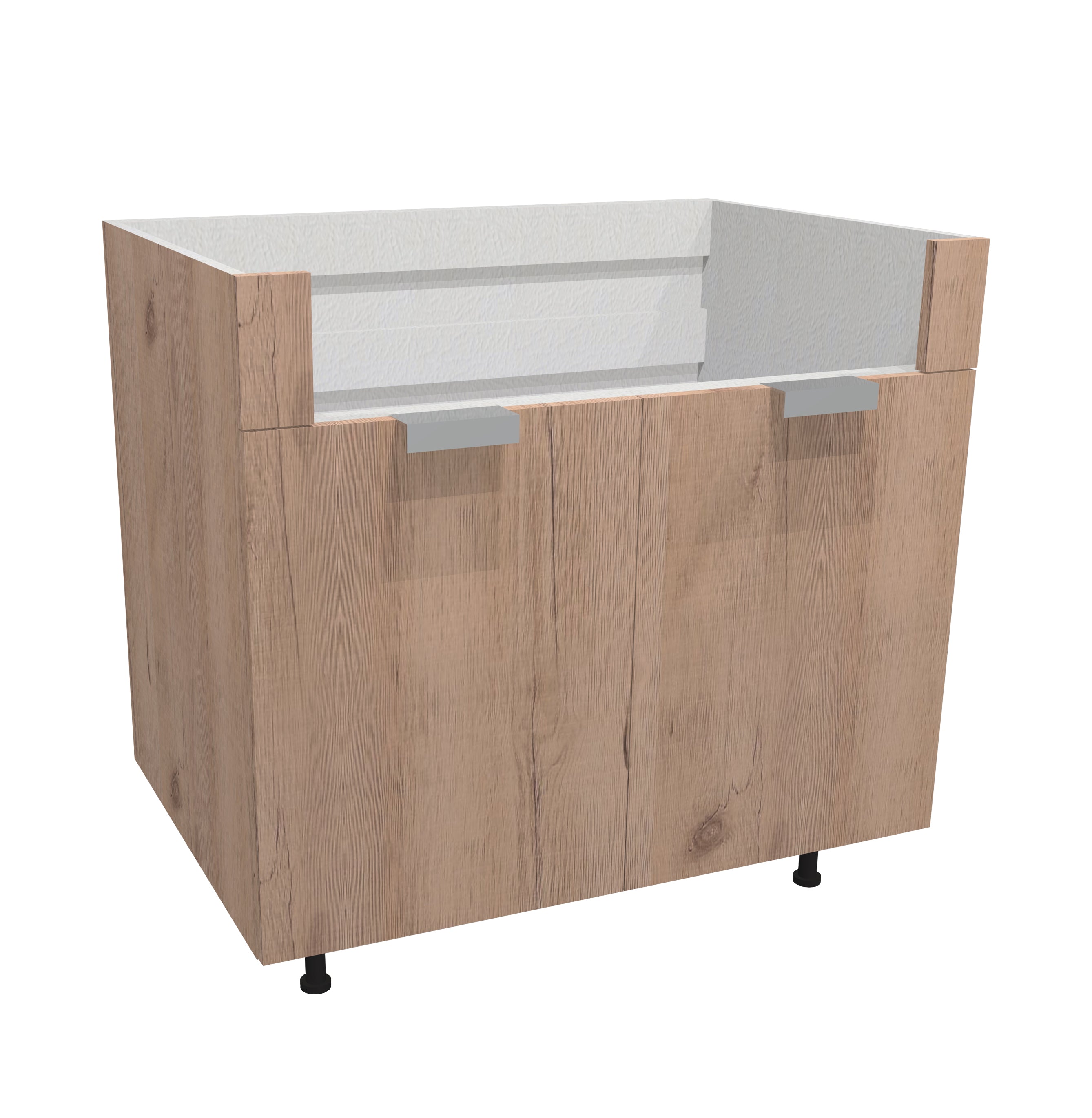 RTA - Base Cabinet - Deluxe Rustic Oak Kitchen Cabinet